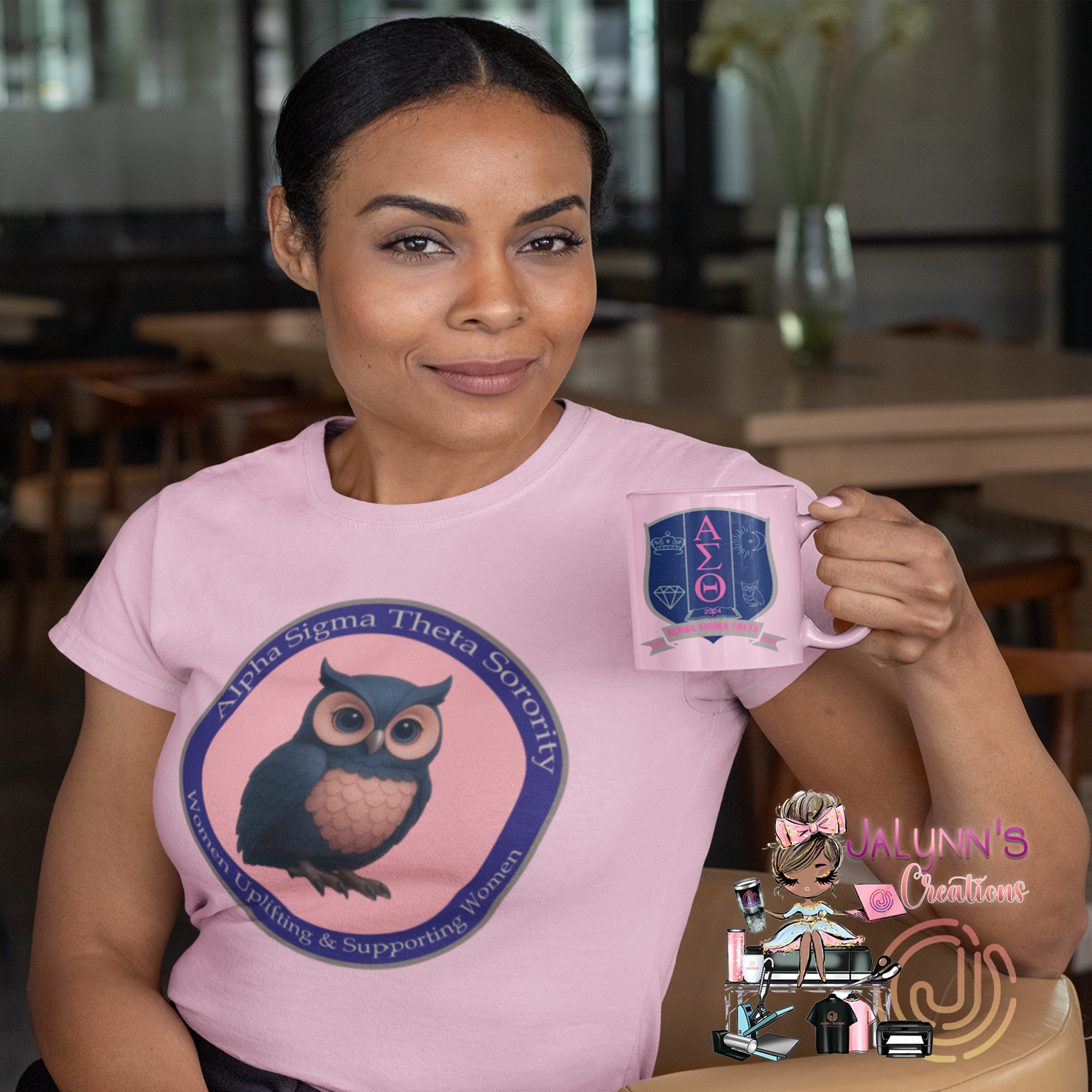Alpha Sigma Theta Owl Tee – JaLynn's Creations